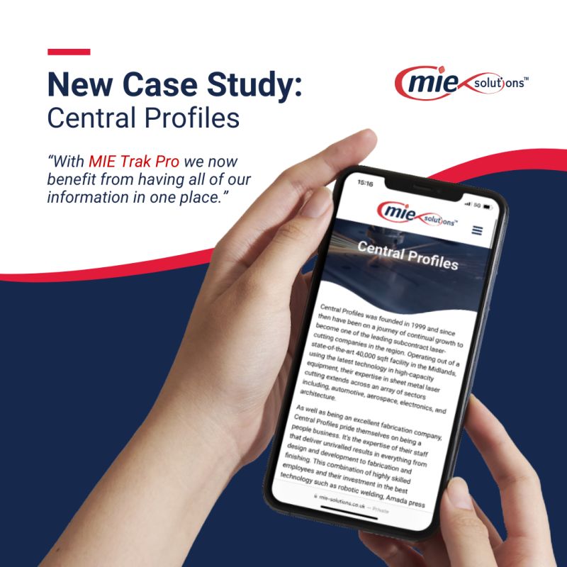 NEW CASE STUDY - CENTRAL PROFILES - Sheet Metal Industries