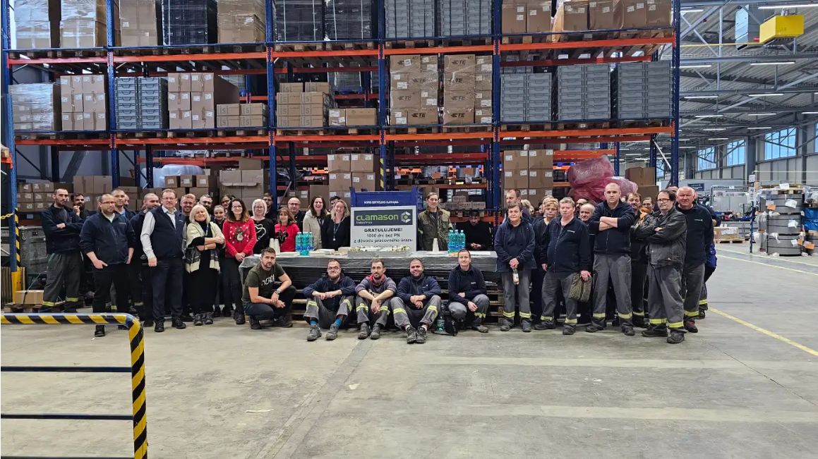 1000 DAYS WITHOUT LOST TIME DUE TO INJURY - Sheet Metal Industries