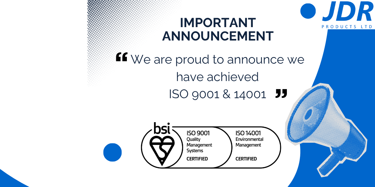 JDR PRODUCTS ACHIEVES DUAL ISO CERTIFICATION, STRENGTHENING COMMITMENT TO QUALITY AND ...